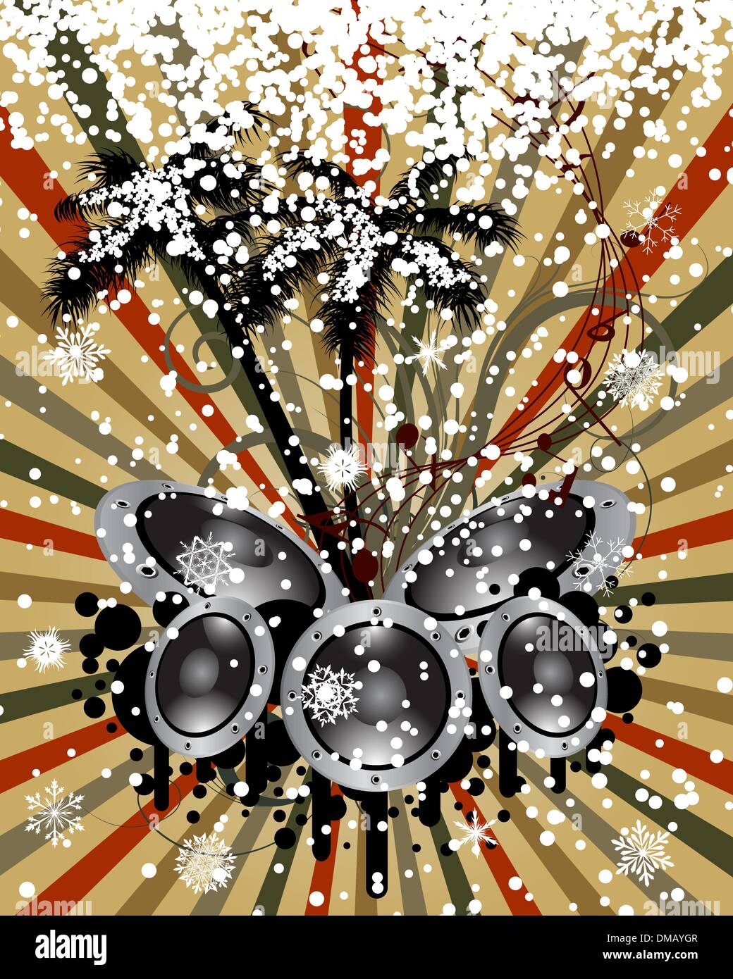 Christmas dj music Stock Vector Images - Alamy