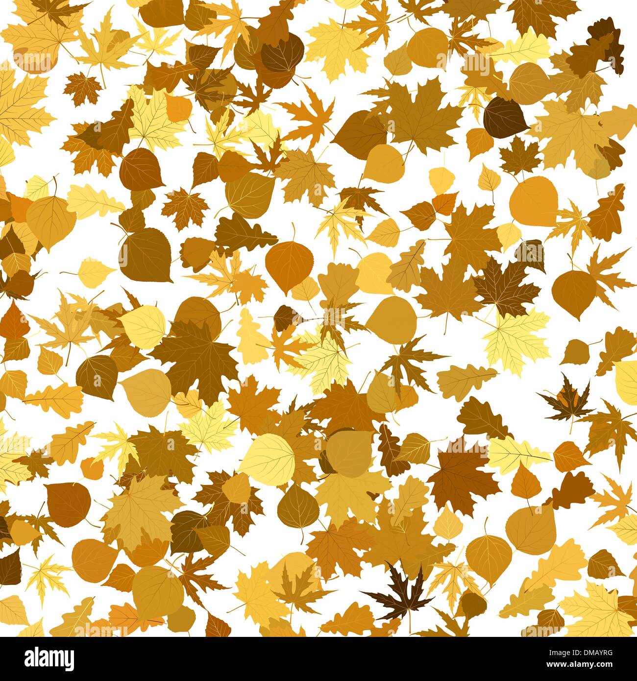 Gold autumn background with leaves. EPS 8 Stock Vector Image & Art - Alamy