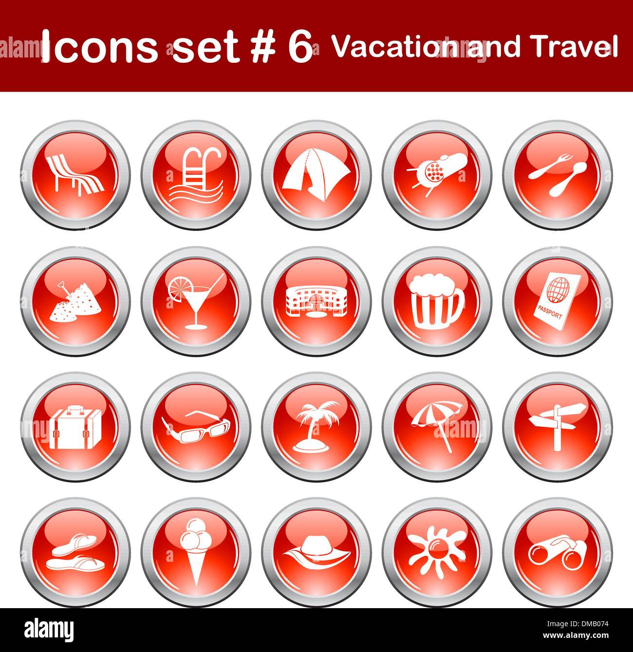travel icons set Stock Vector Image & Art - Alamy