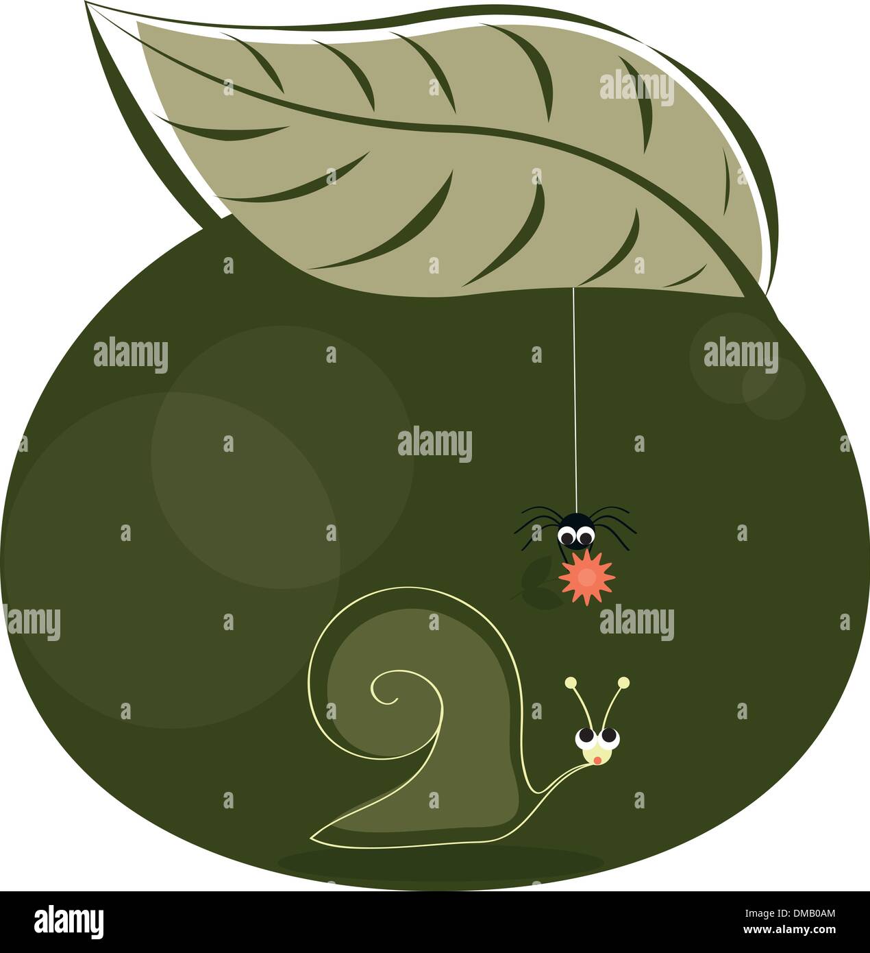 Insects in a web Stock Vector Images - Alamy