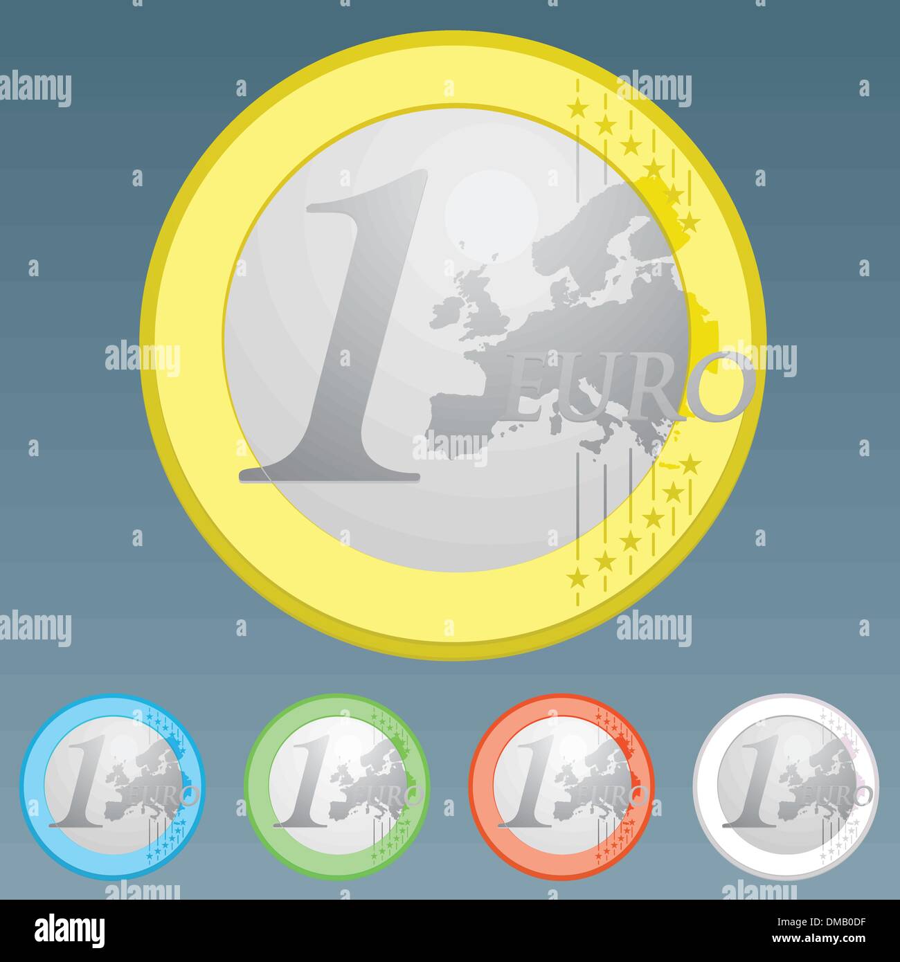 Red euro coin sign Stock Vector Images - Alamy