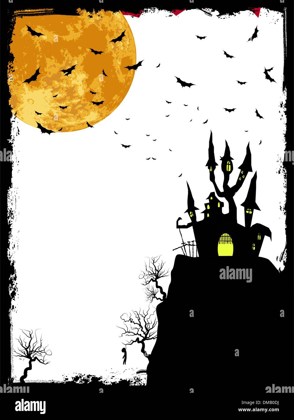 Spooky Halloween with copy space. EPS 8 Stock Vector Image & Art - Alamy