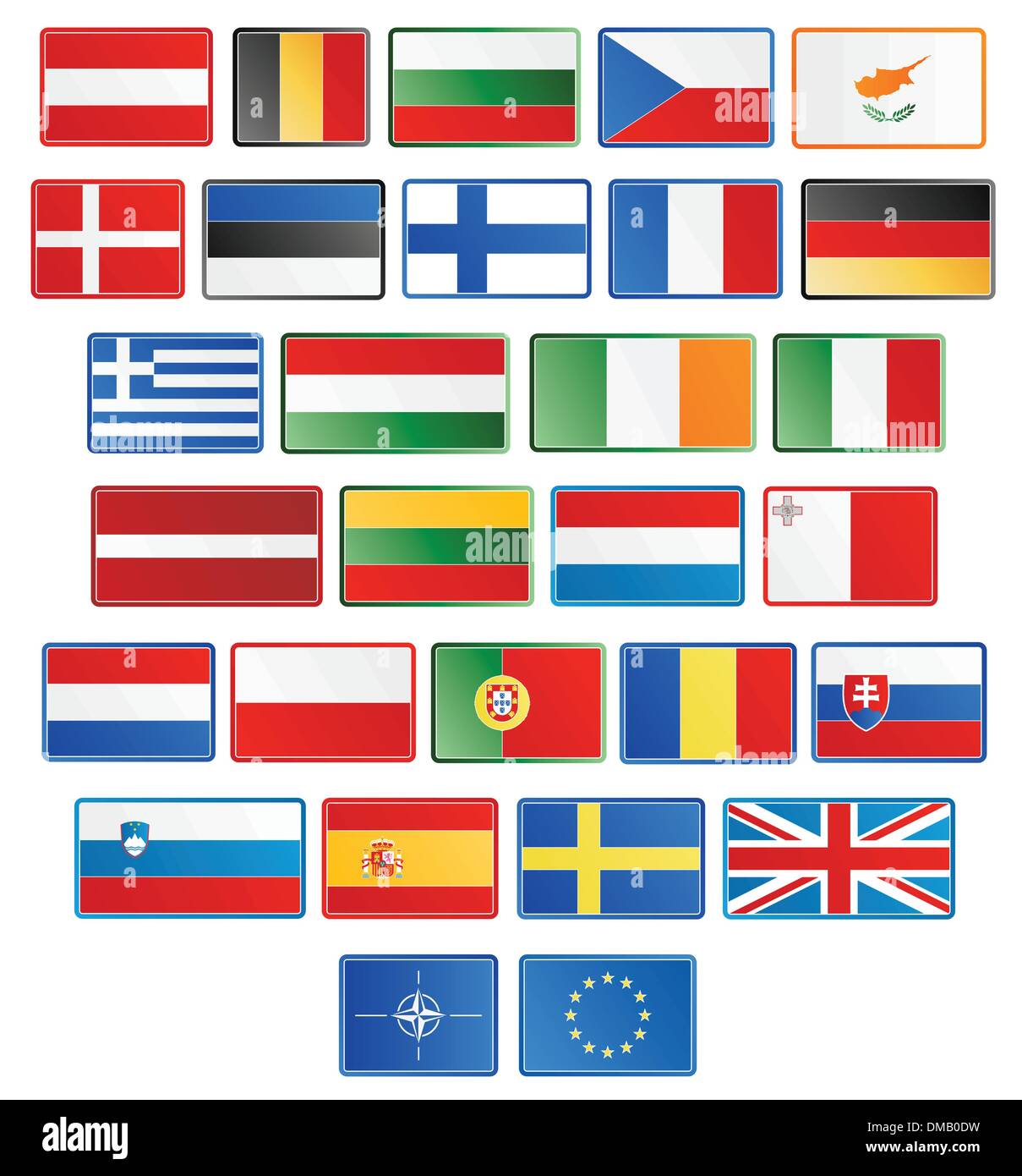 Flag austria eu european Stock Vector Images - Alamy