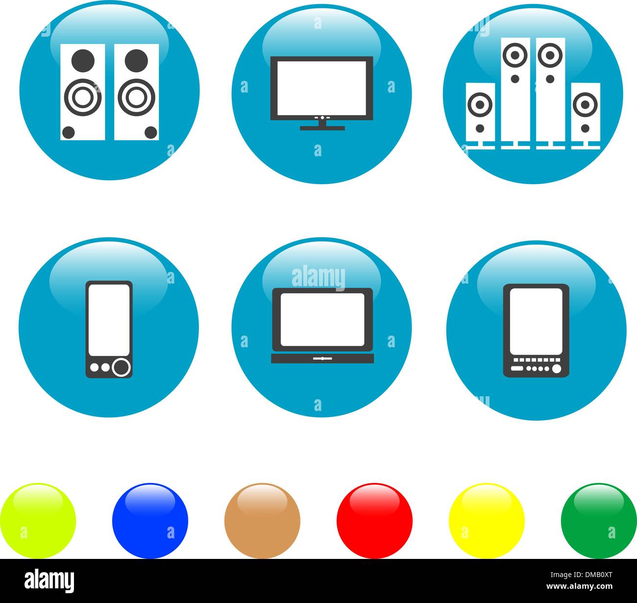 electronics media technical equipment icon Stock Vector Image & Art - Alamy
