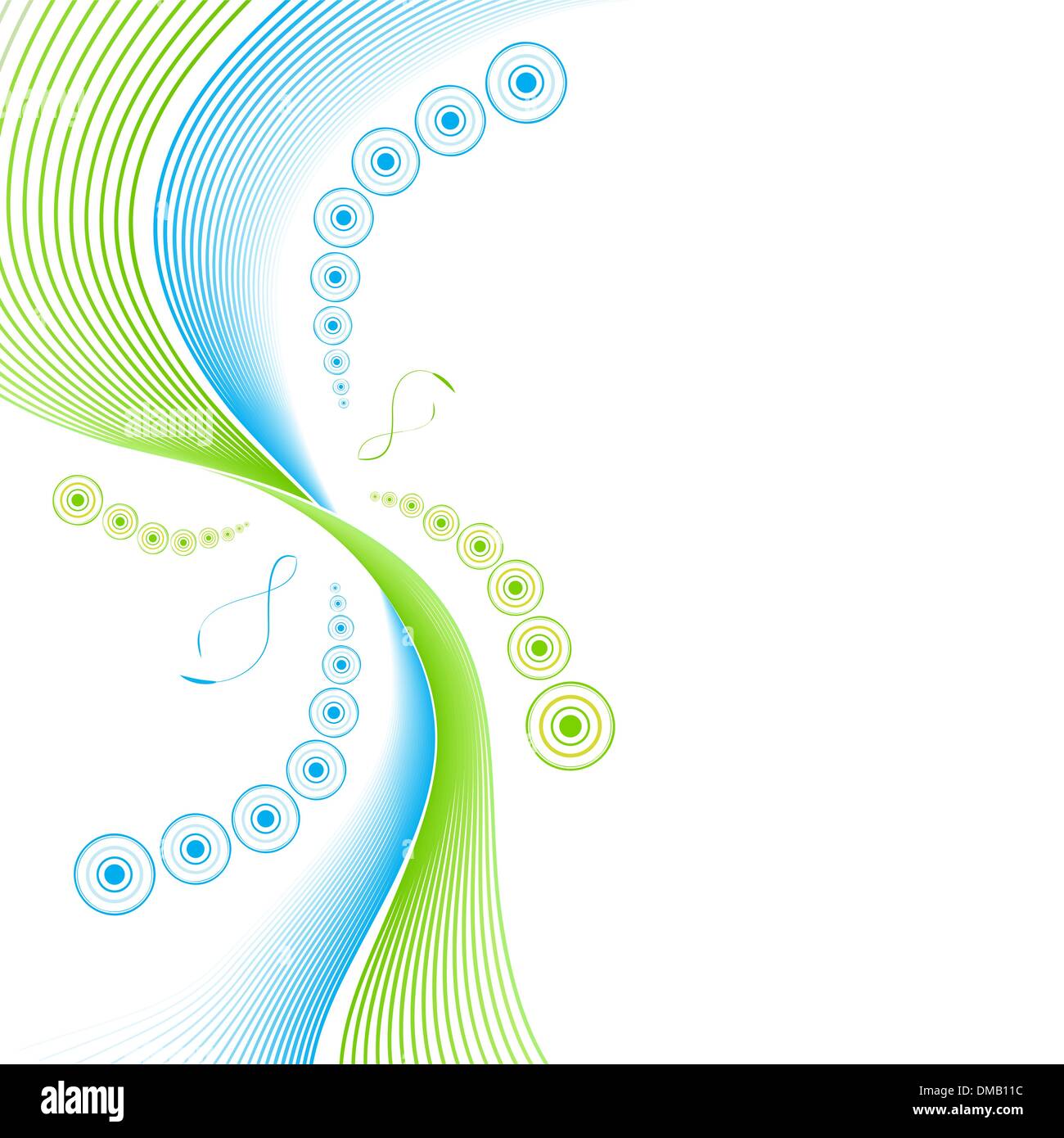 Lined background with cheery circles and floral design Stock Vector ...