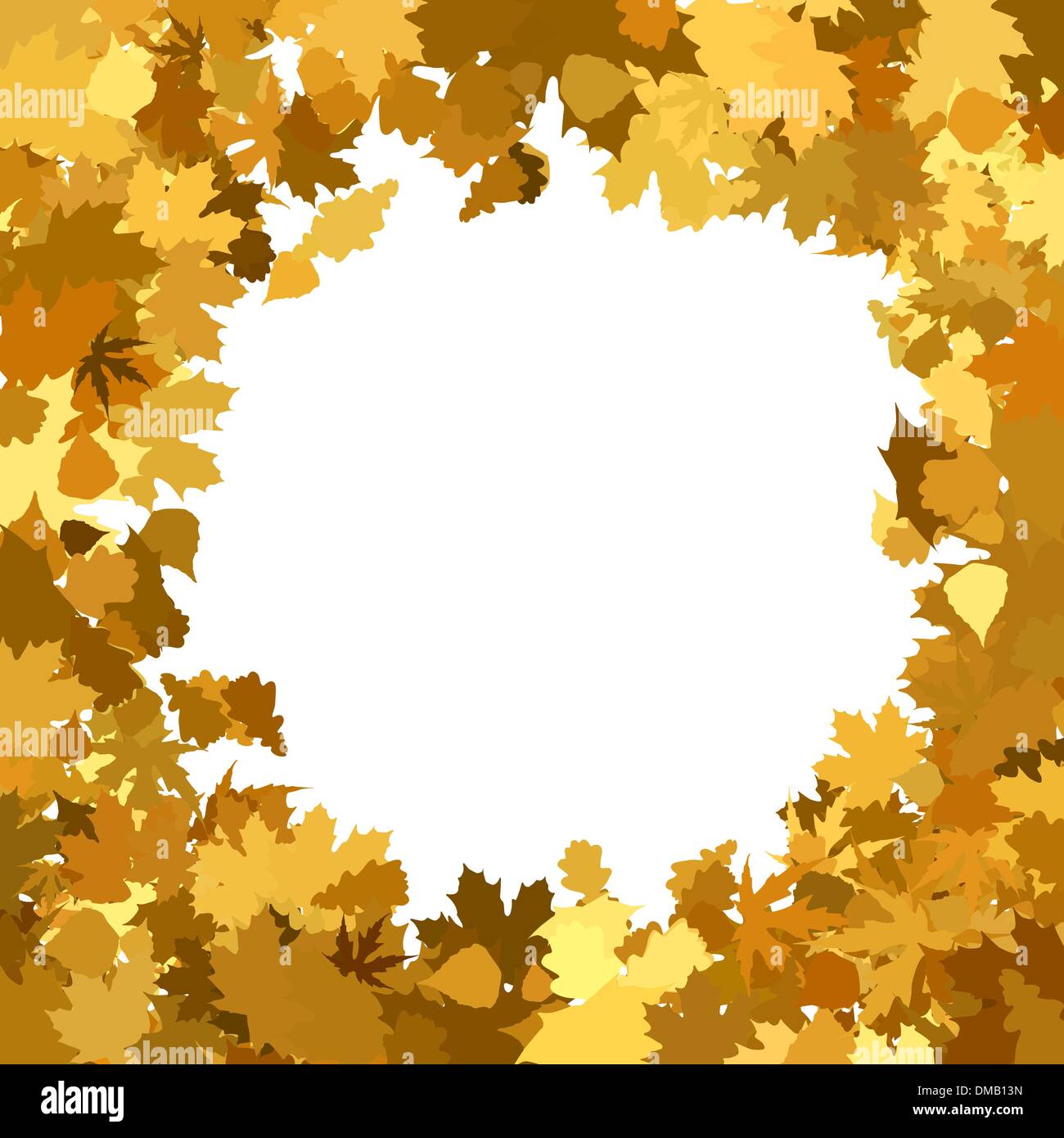 Gold autumn background with leaves. EPS 8 Stock Vector Image & Art - Alamy