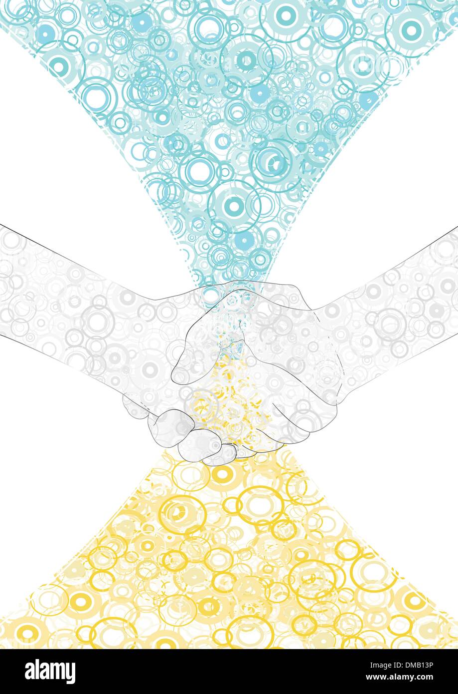 Two people hands in Stock Vector Images - Alamy