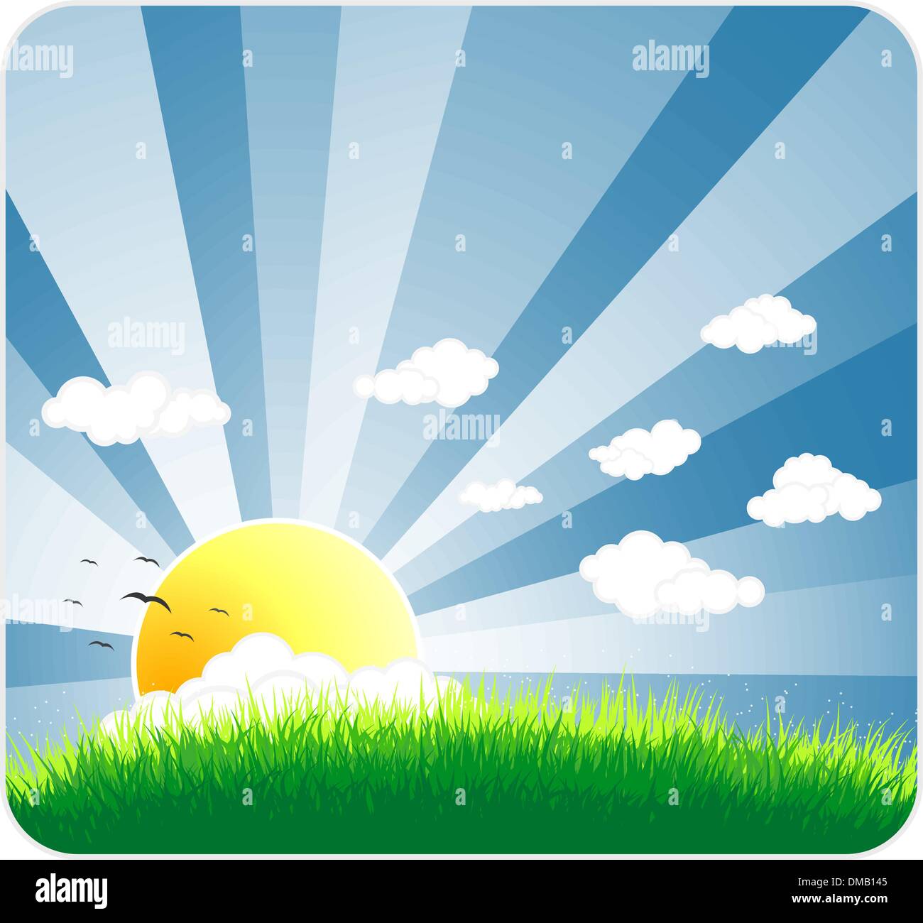 Romantic abstract nature view Stock Vector Images - Alamy