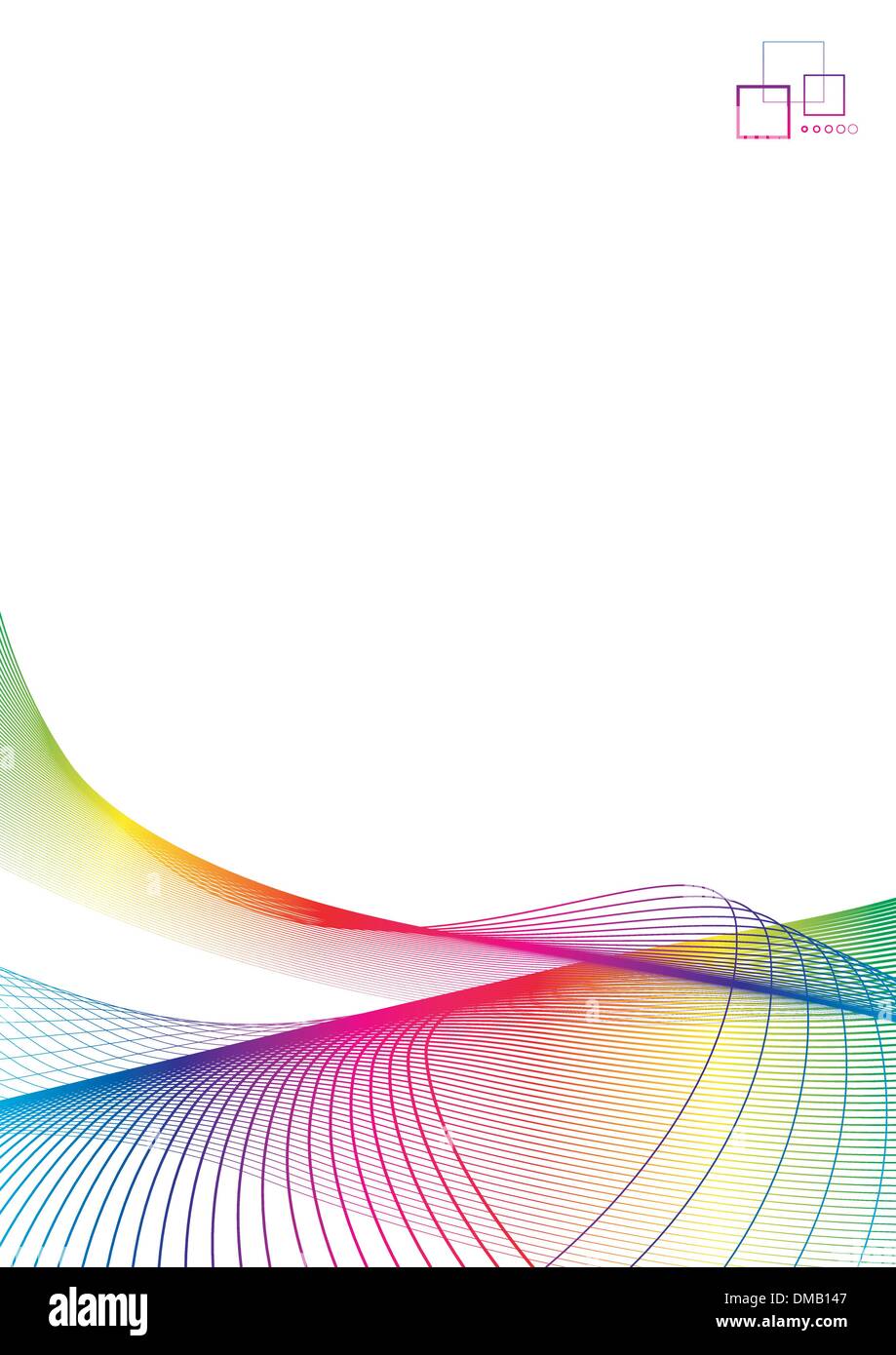 Slick modern background illustration with logo in rainbow colors Stock ...