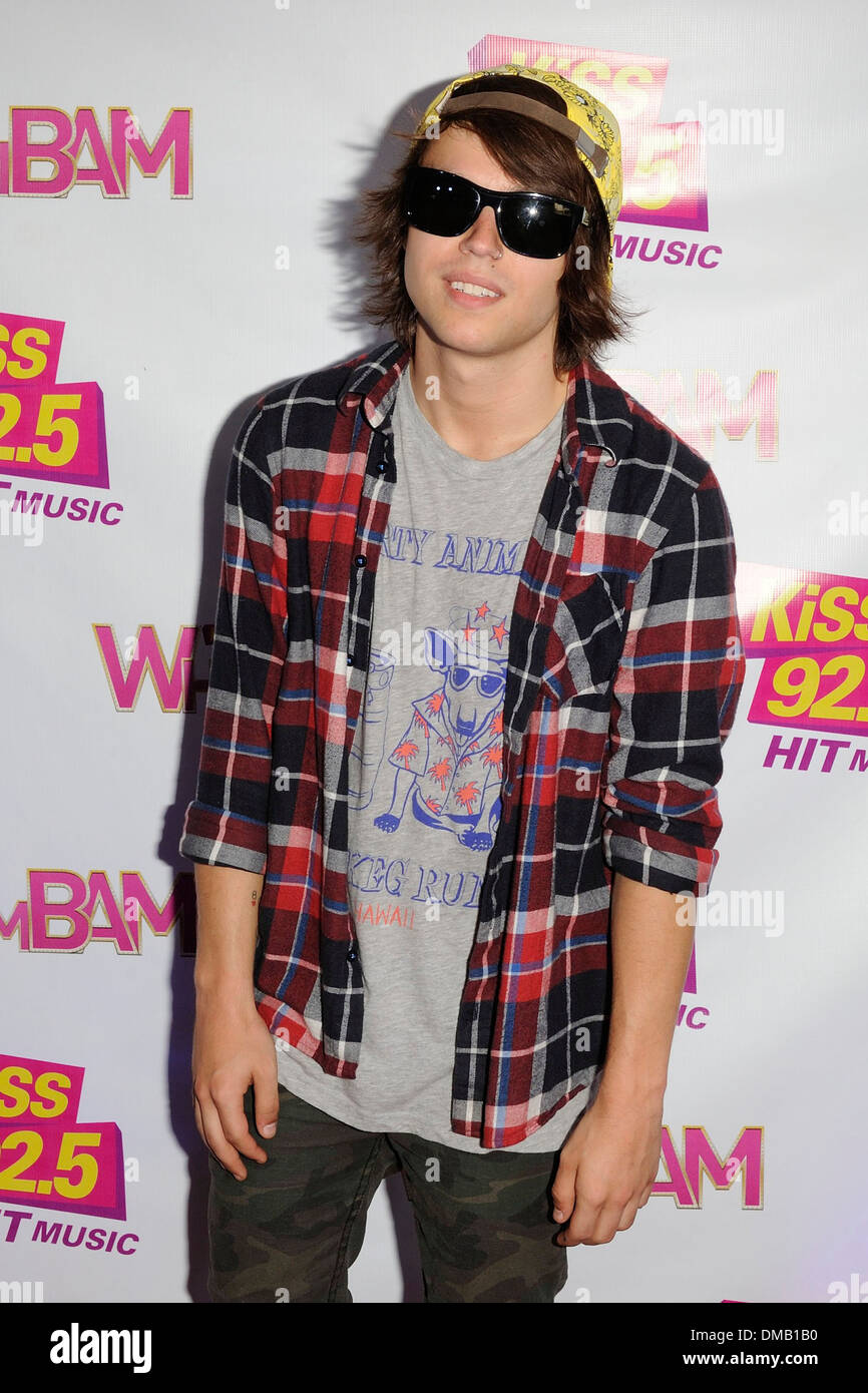 The Ready Set aka Jordan Witzigreuter KissFM 92.5 Wham Bam 2012 held at ...