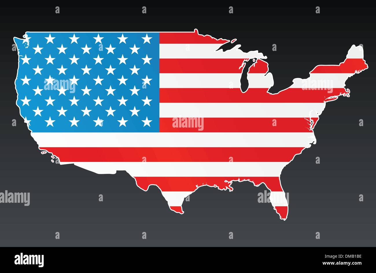 Flag of us vector vectors hi-res stock photography and images - Alamy