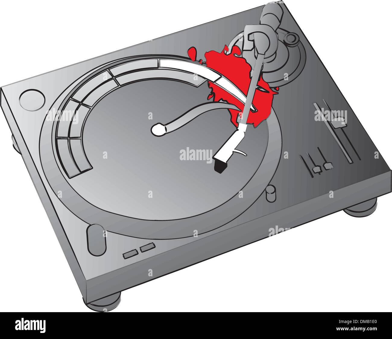 Modern vinyl record player needle Cut Out Stock Images & Pictures - Alamy