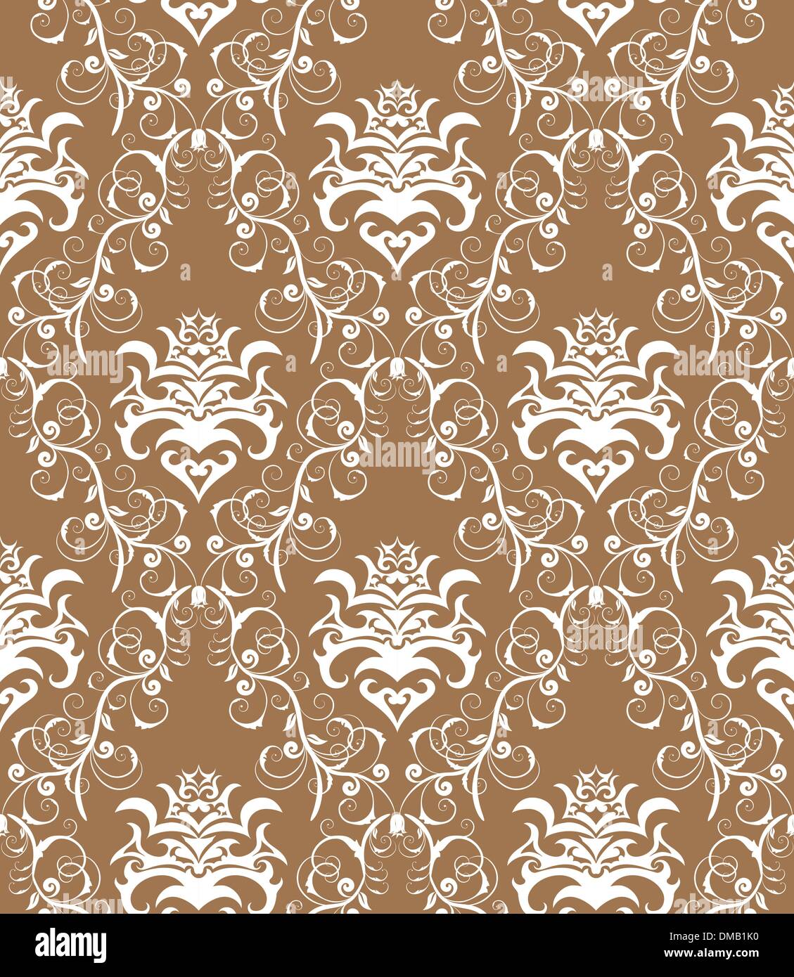 seamless damask pattern Stock Vector Image & Art - Alamy