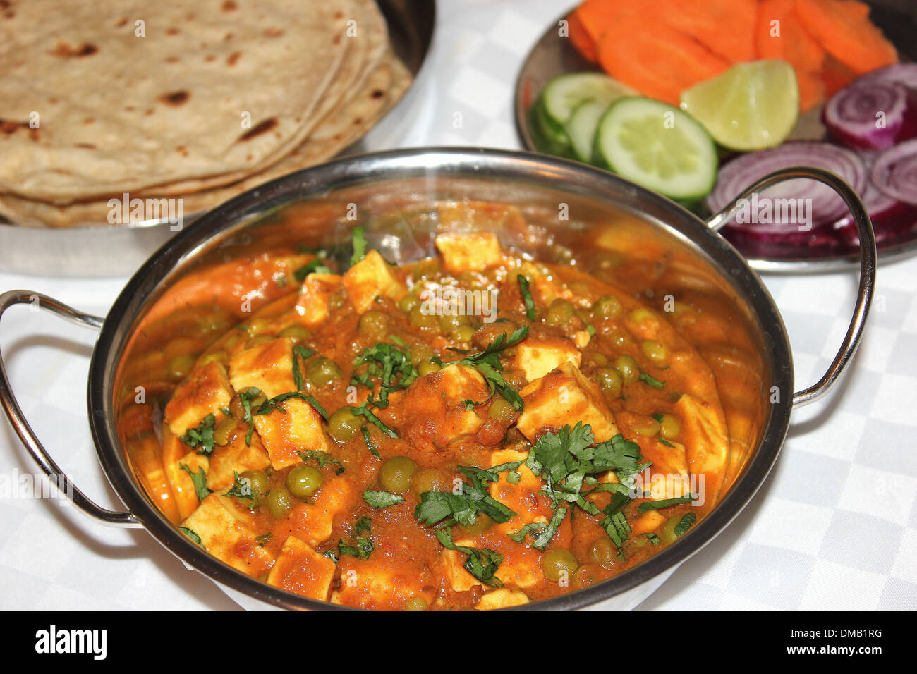 Matter Paneer Indian Stock Photo - Alamy