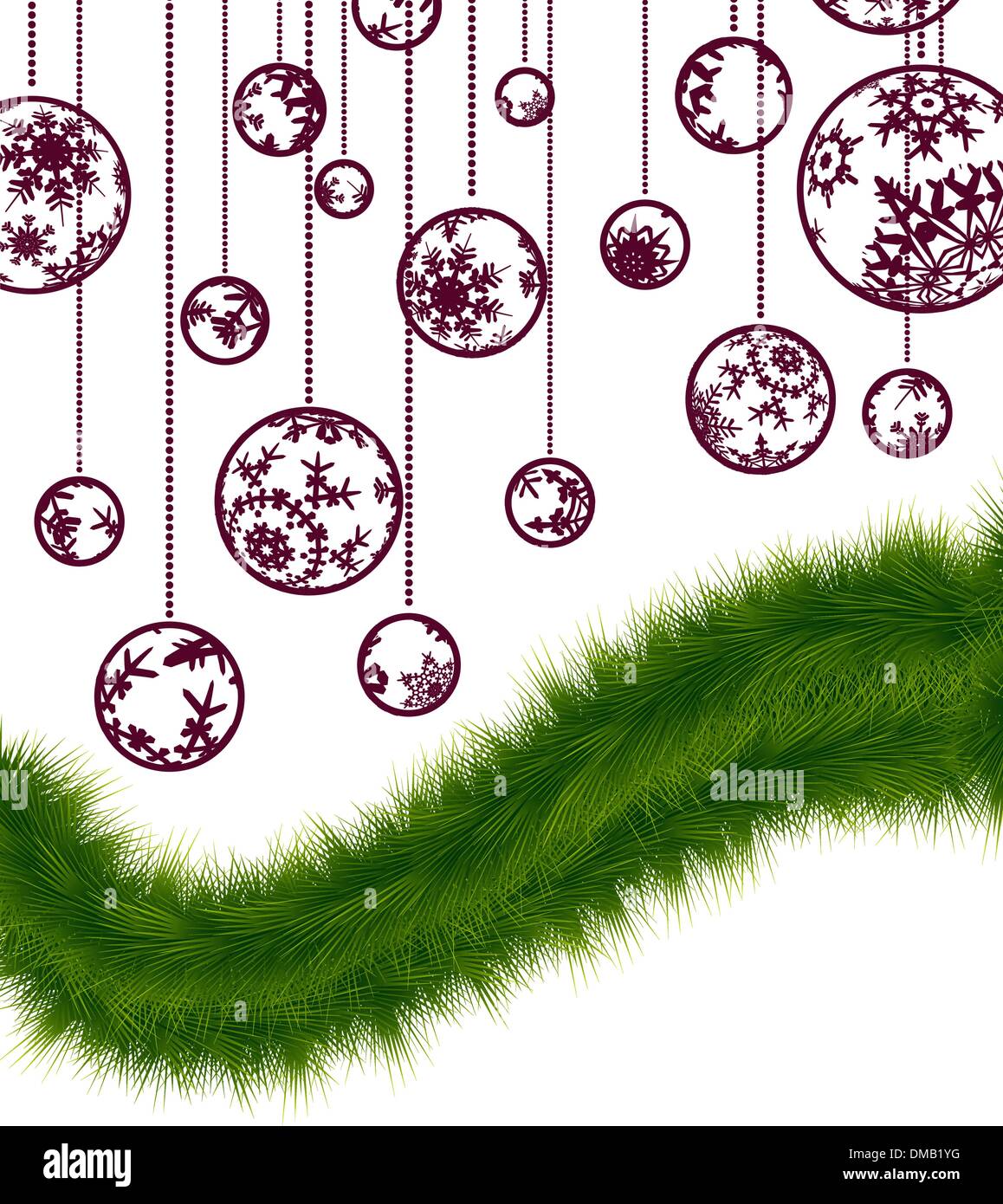 Blue gold silver baubles Stock Vector Images - Alamy