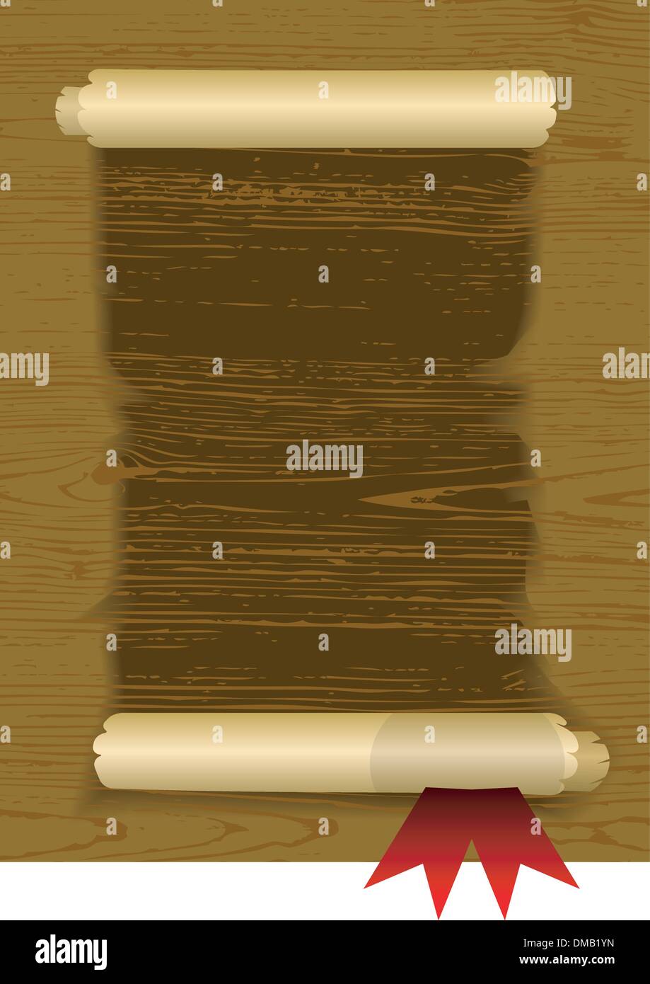 Parchment on table Stock Vector Images - Alamy