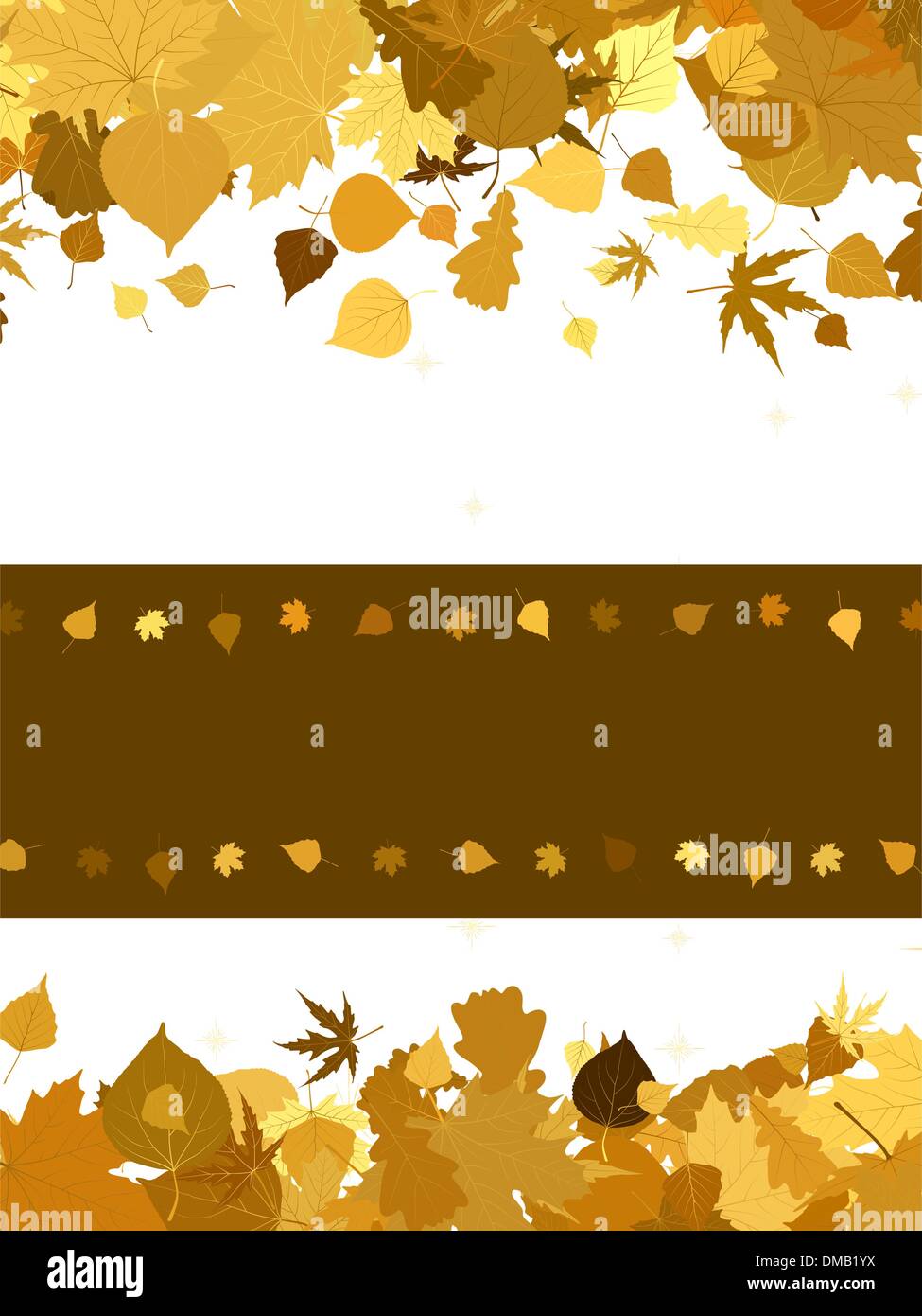 Branches autumn leaves on Stock Vector Images - Alamy