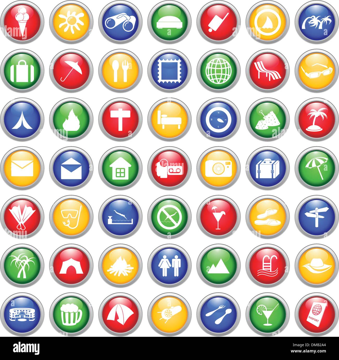 travel icons set Stock Vector Image & Art - Alamy