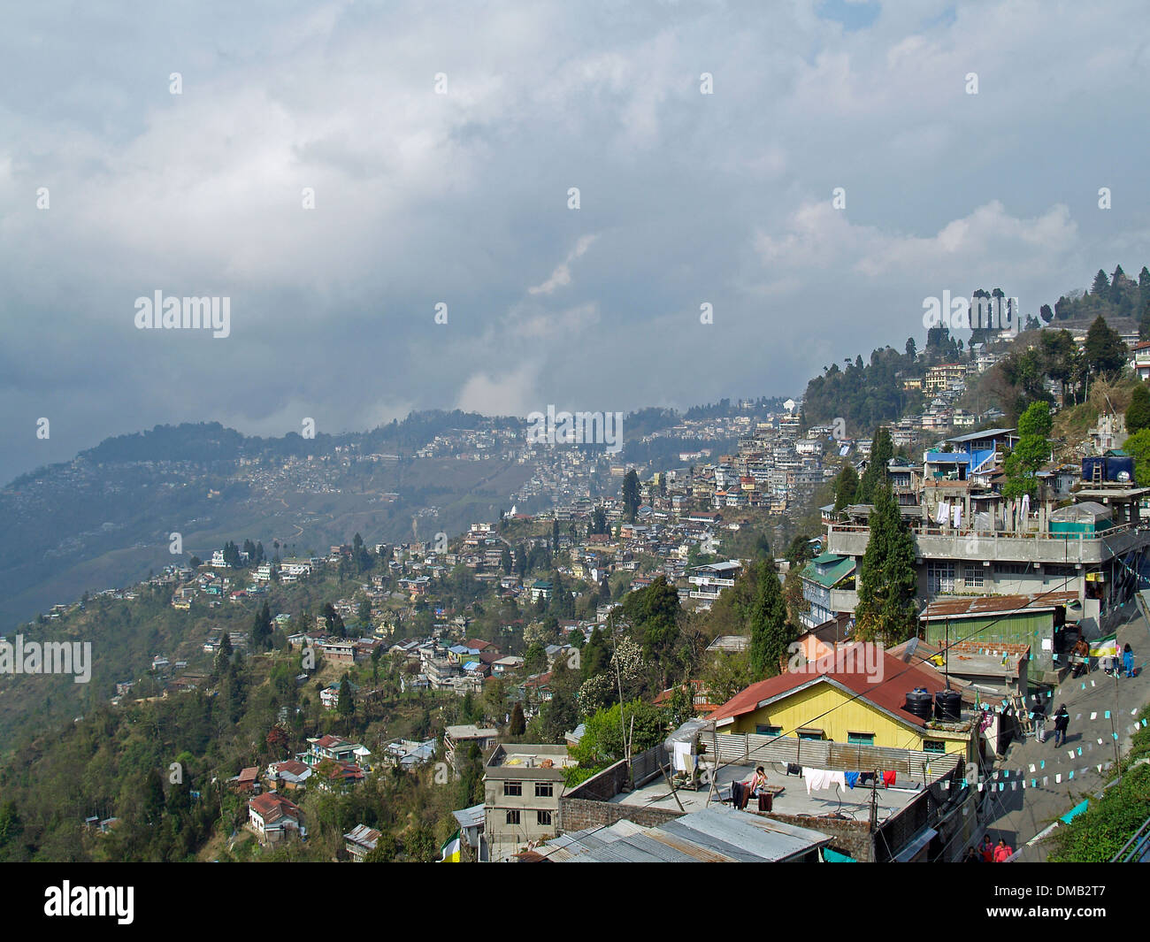 The hill city of Darjeeling,India Stock Photo - Alamy