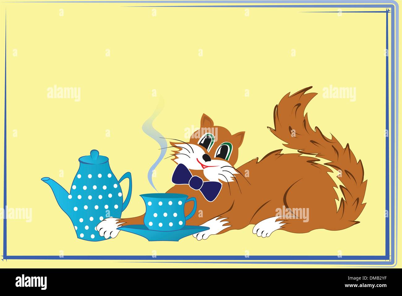 Tea set Stock Vector Images - Alamy