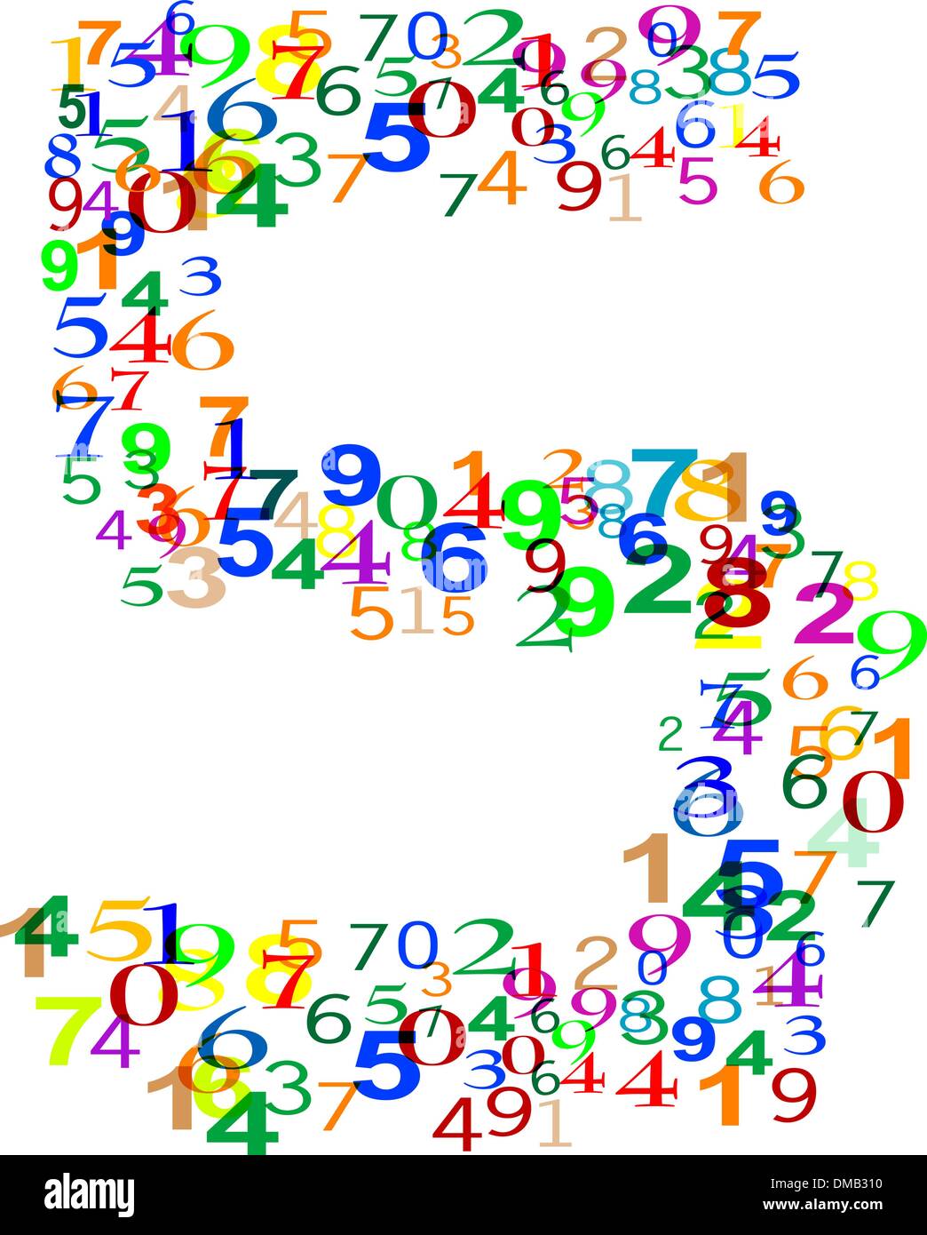 Number Five 5 made from colorful numbers Stock Vector Image & Art - Alamy