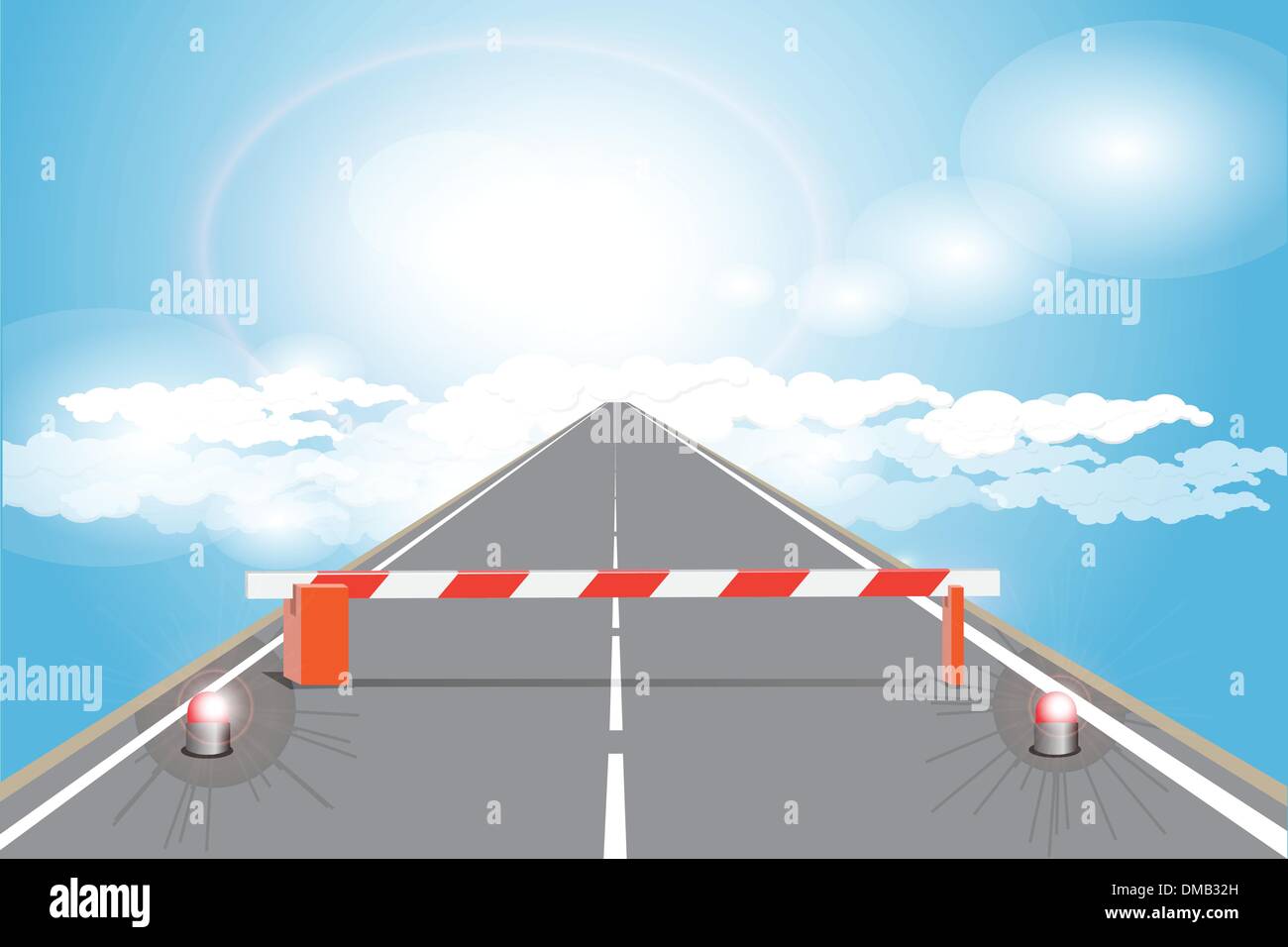 Road barrier gates Stock Vector Images - Alamy