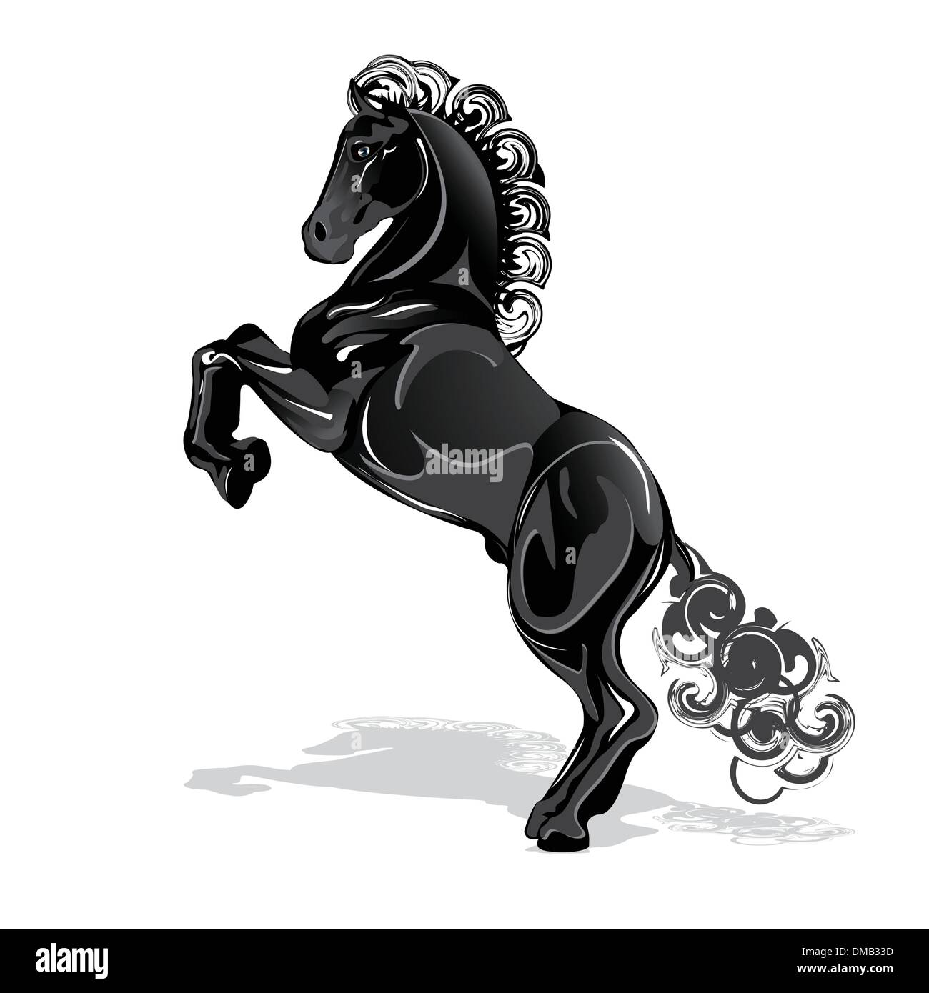 Mane farm field horse Cut Out Stock Images & Pictures - Alamy