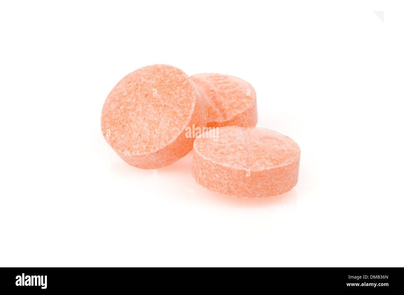 Isolated orange pills Cut Out Stock Images & Pictures - Alamy