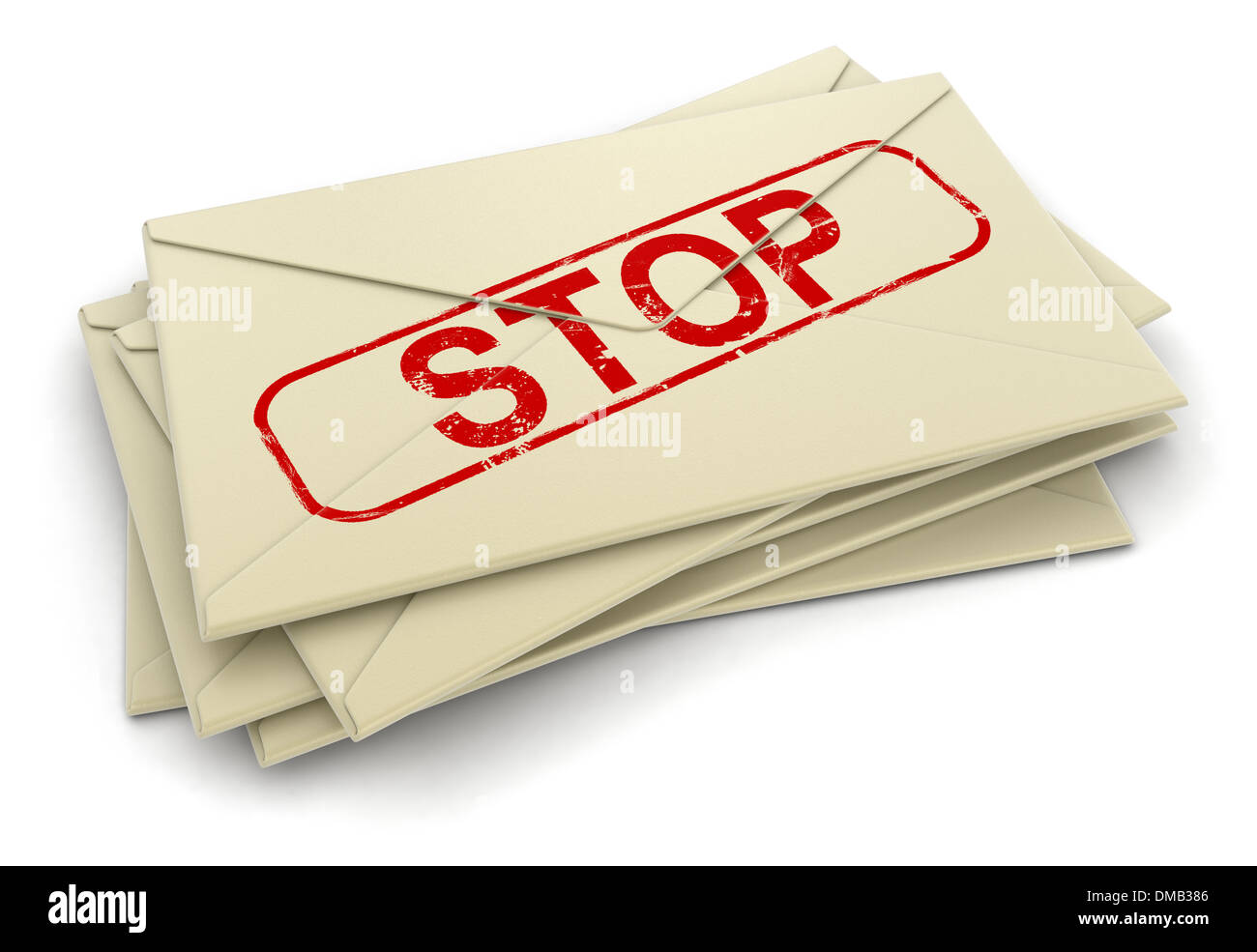Stop letters (clipping path included Stock Photo - Alamy