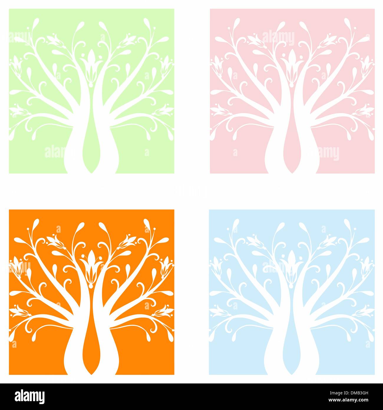 Abstract trees artwork hi-res stock photography and images - Alamy