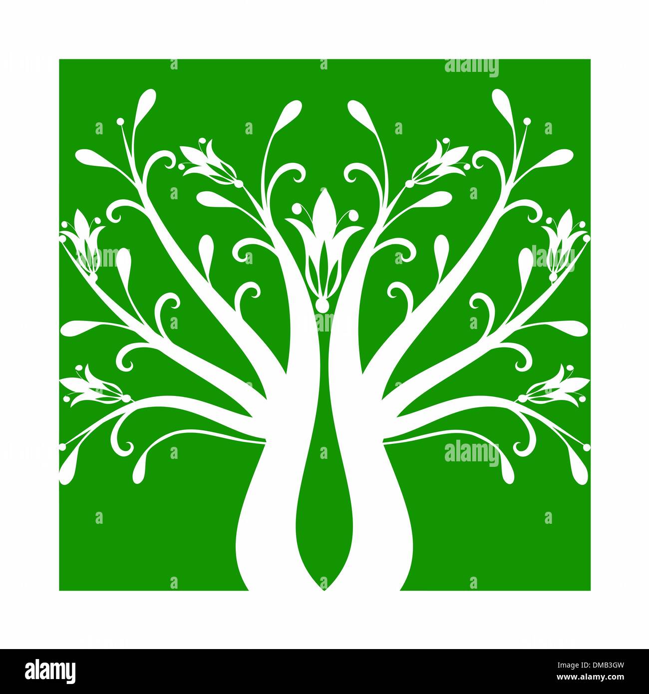 Abstract art tree Stock Vector Images - Alamy