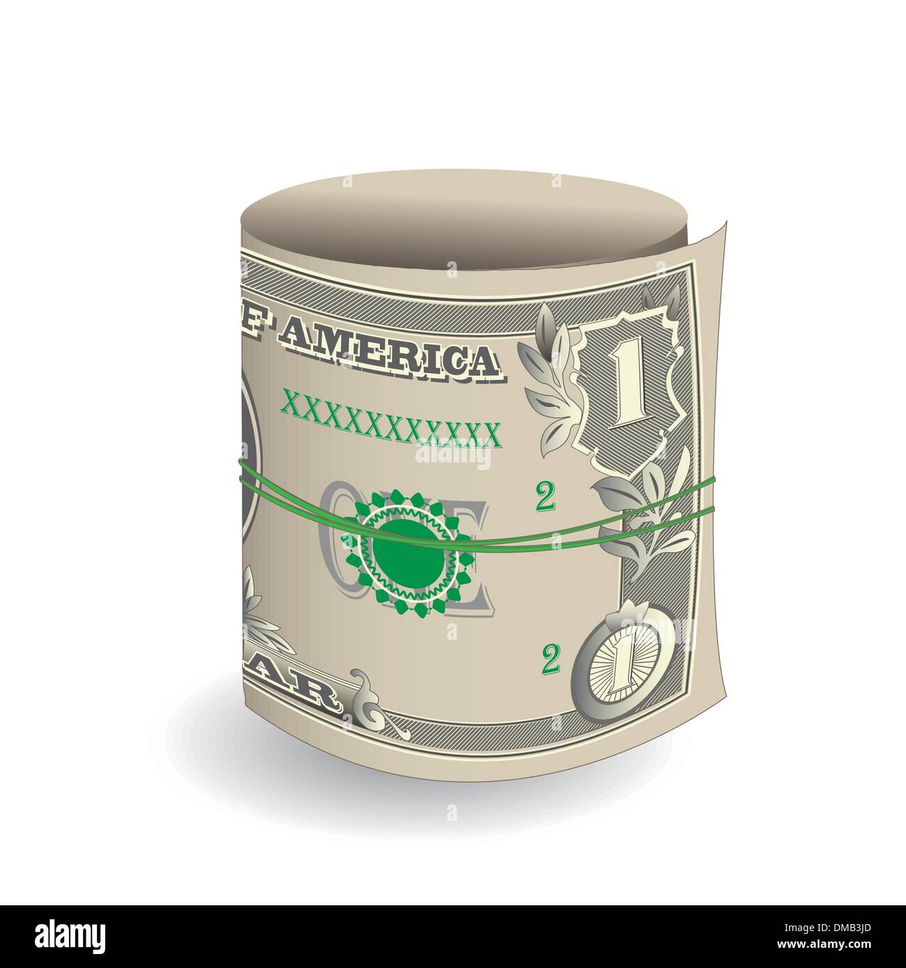 Dollar roll Stock Vector Images - Alamy