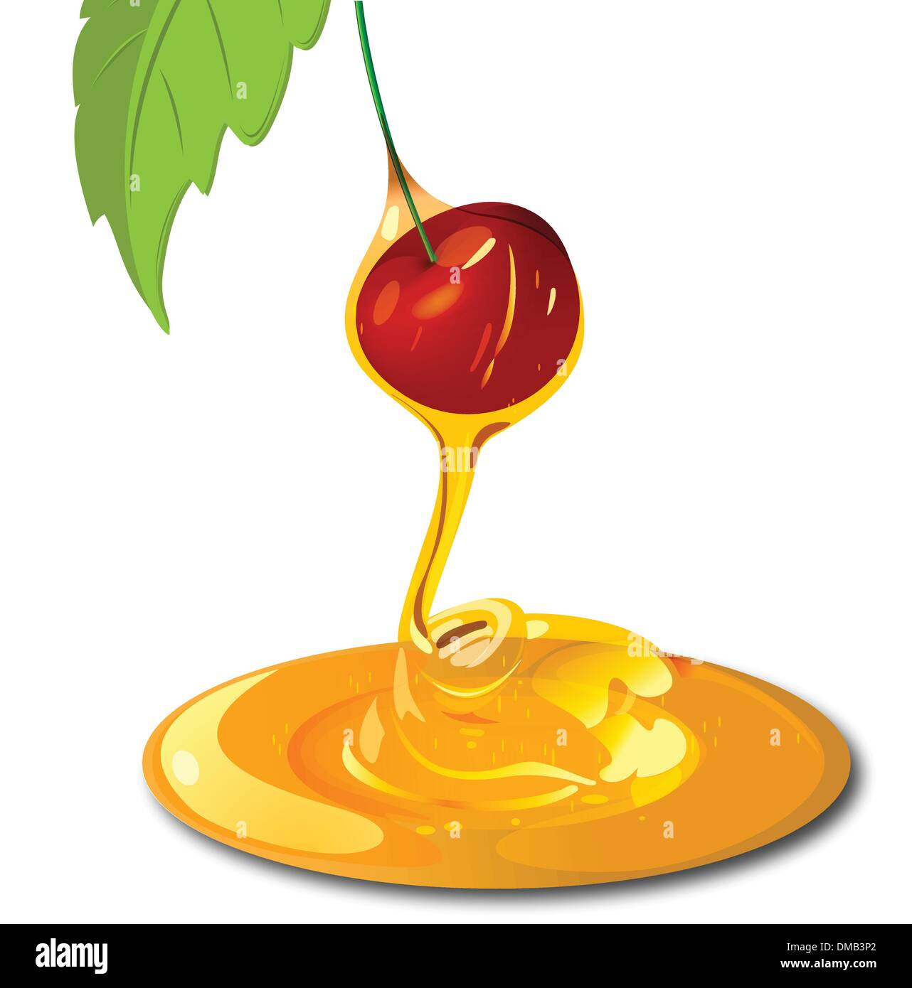 Cherry syrup Stock Vector Images - Alamy