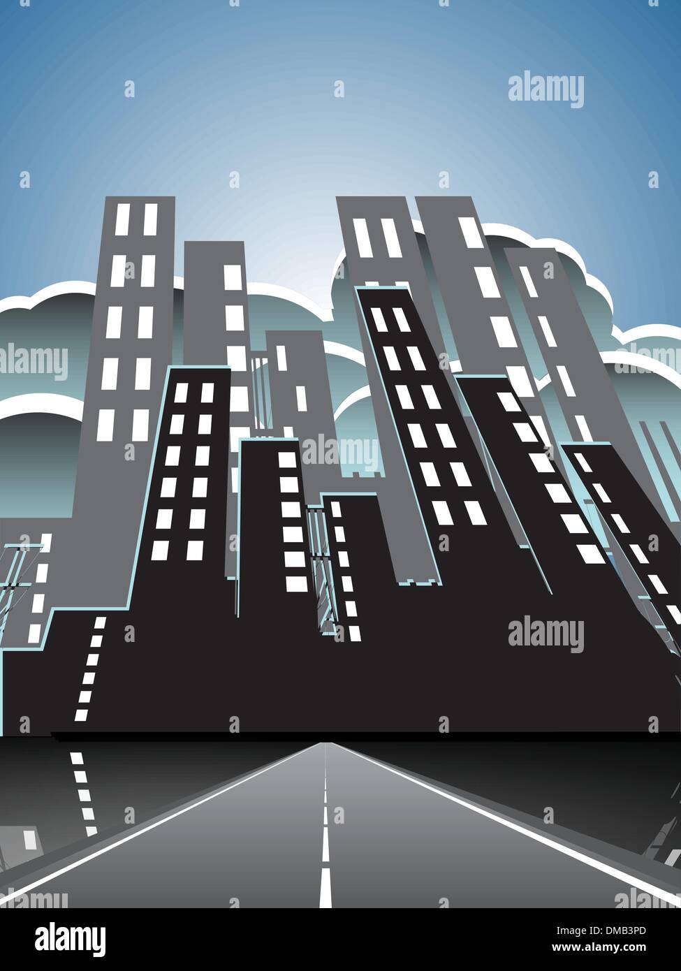 City pathway Stock Vector Images - Alamy