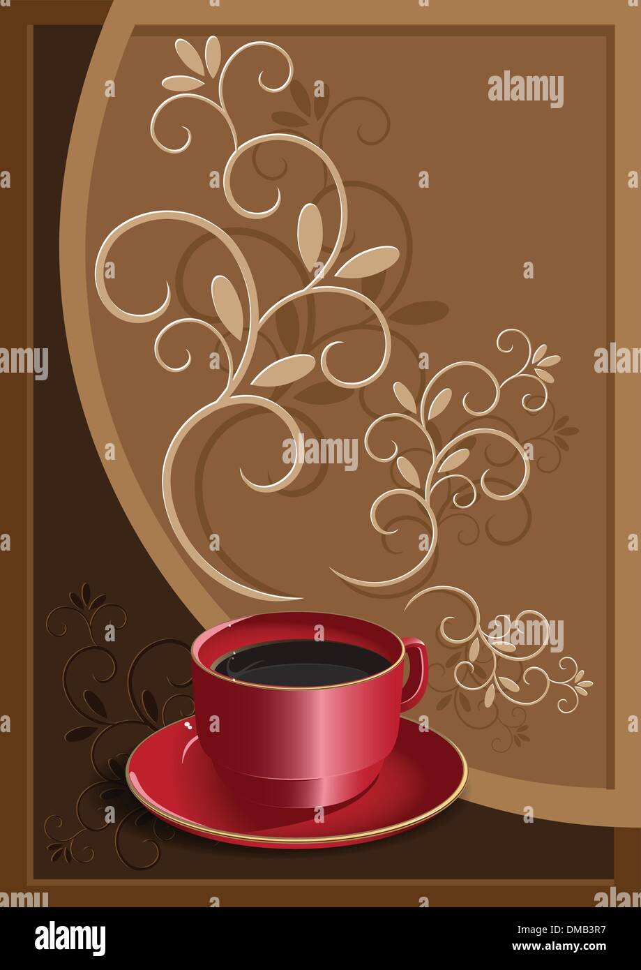 cup with coffee Stock Vector Image & Art - Alamy