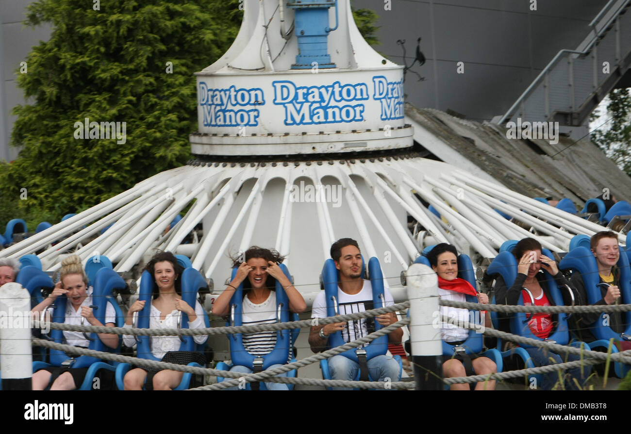 Mario Falcone and Lucy Mecklenburgh visit Drayton Manor Theme Park ...
