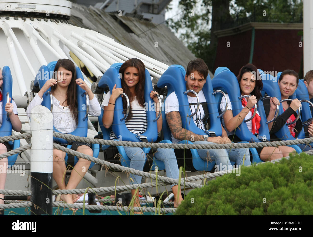Mario Falcone and Lucy Mecklenburgh visit Drayton Manor Theme Park ...
