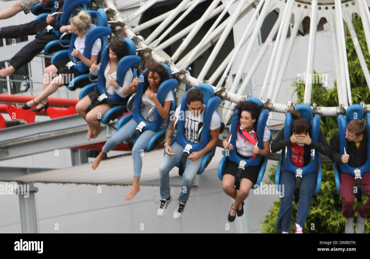 Mario Falcone and Lucy Mecklenburgh visit Drayton Manor Theme Park ...