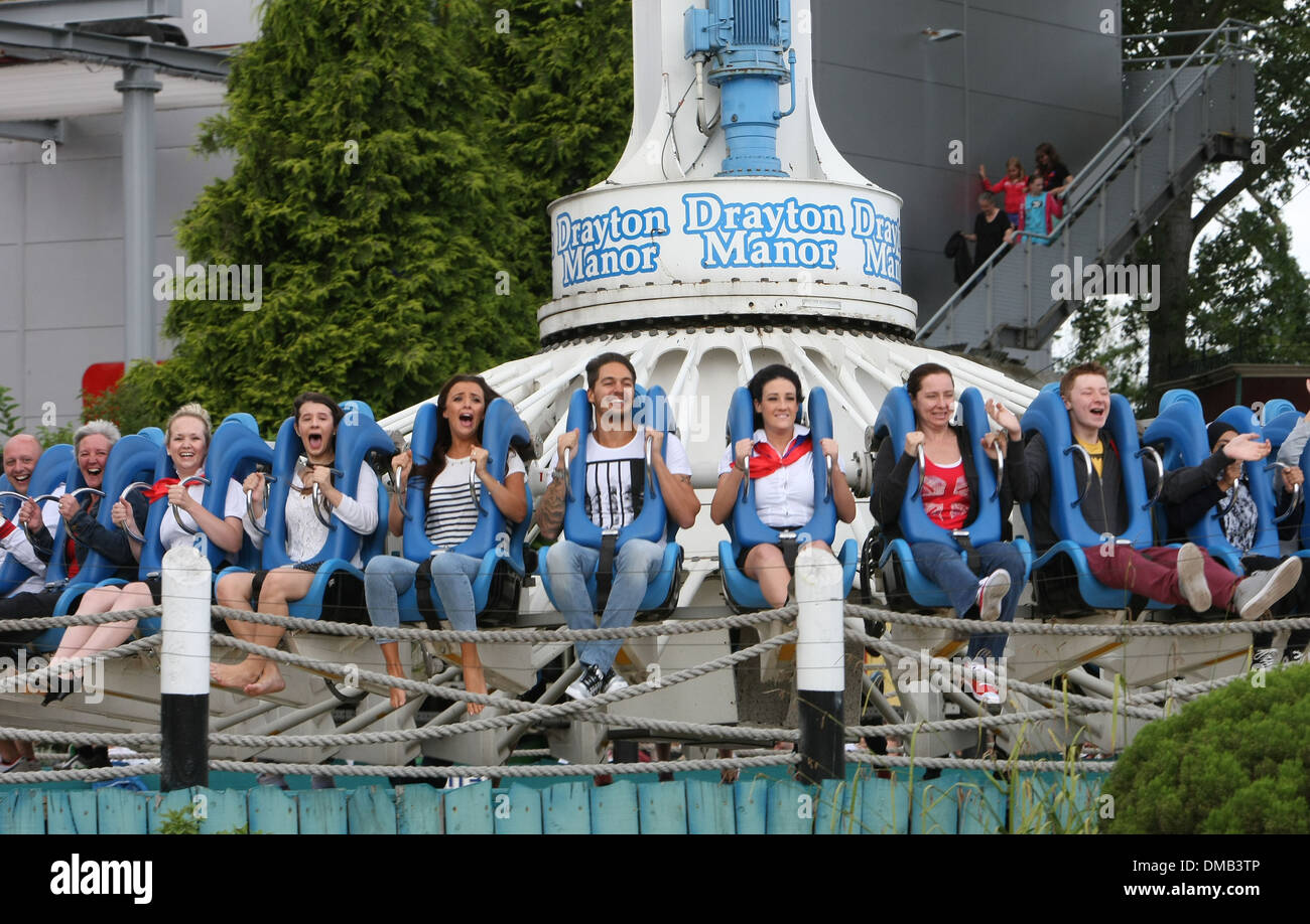 Mario Falcone and Lucy Mecklenburgh visit Drayton Manor Theme Park ...