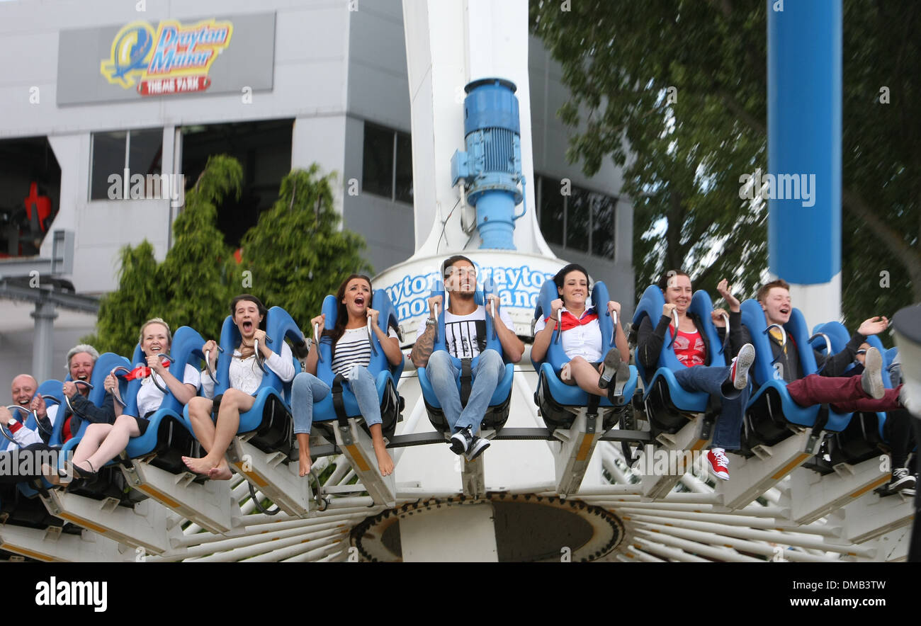 Mario Falcone and Lucy Mecklenburgh visit Drayton Manor Theme Park ...