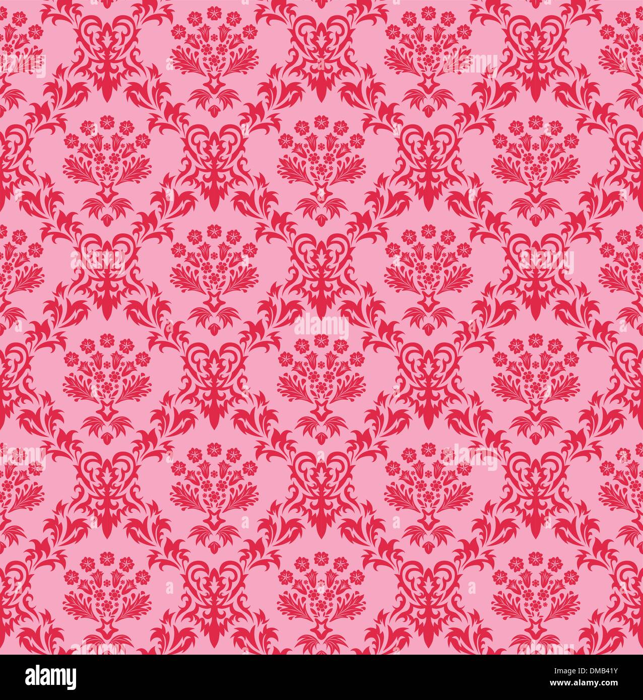 seamless damask pattern Stock Vector Image & Art - Alamy