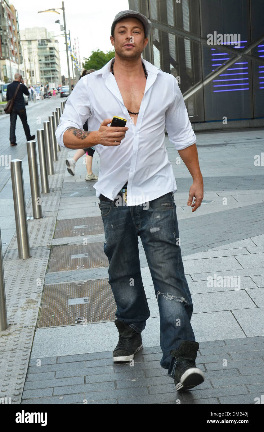 Duncan James cast of 'Chicago' musical stageshow seen arriving at Bord ...