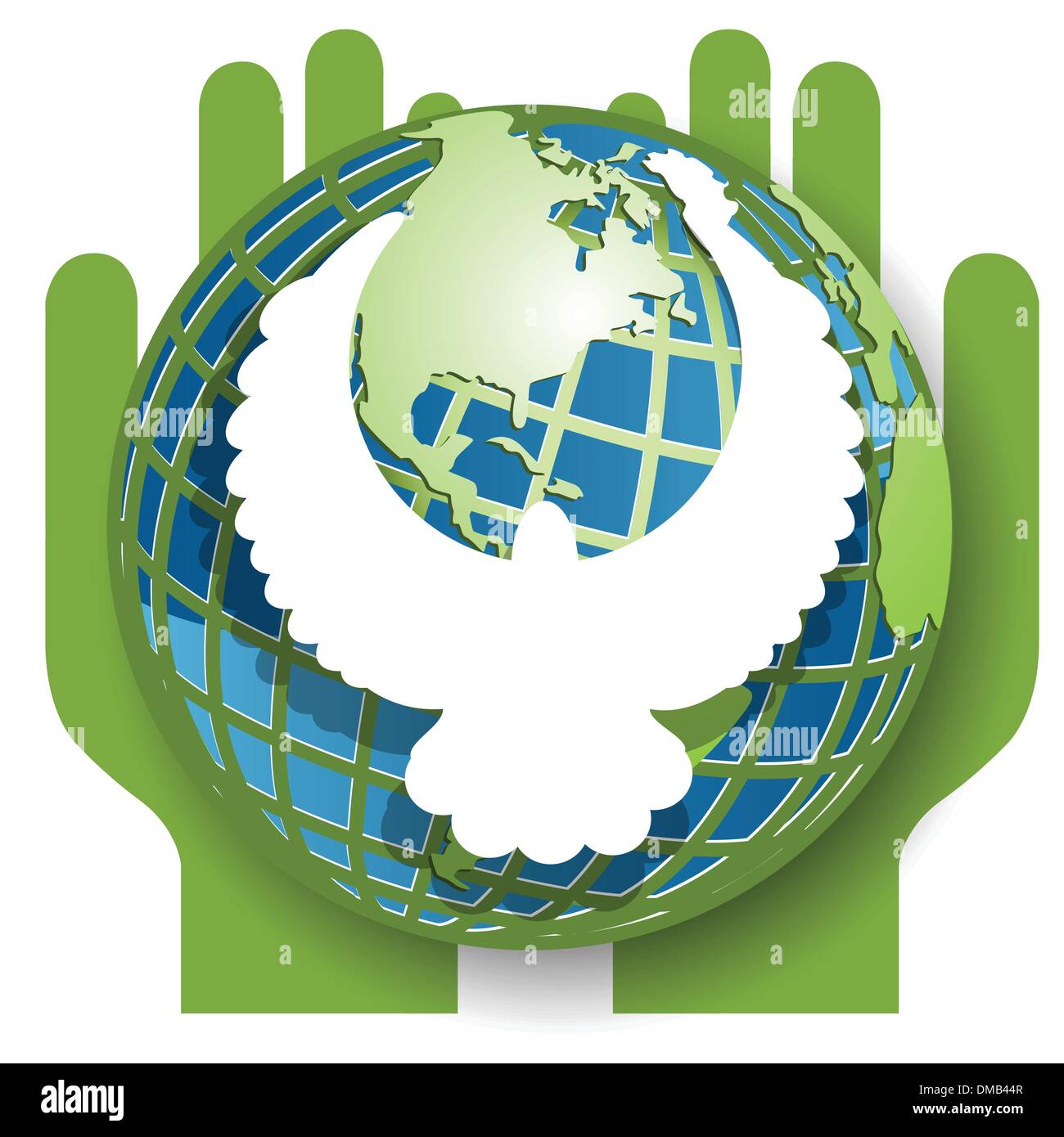 Earth planet dove Stock Vector Images - Alamy