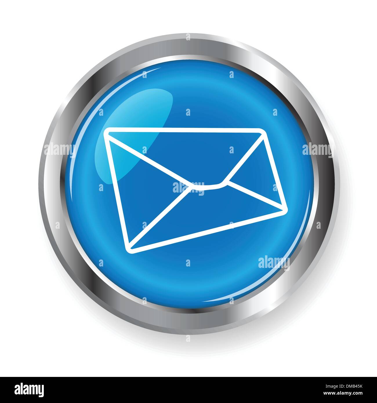 envelope on button Stock Vector Image & Art - Alamy