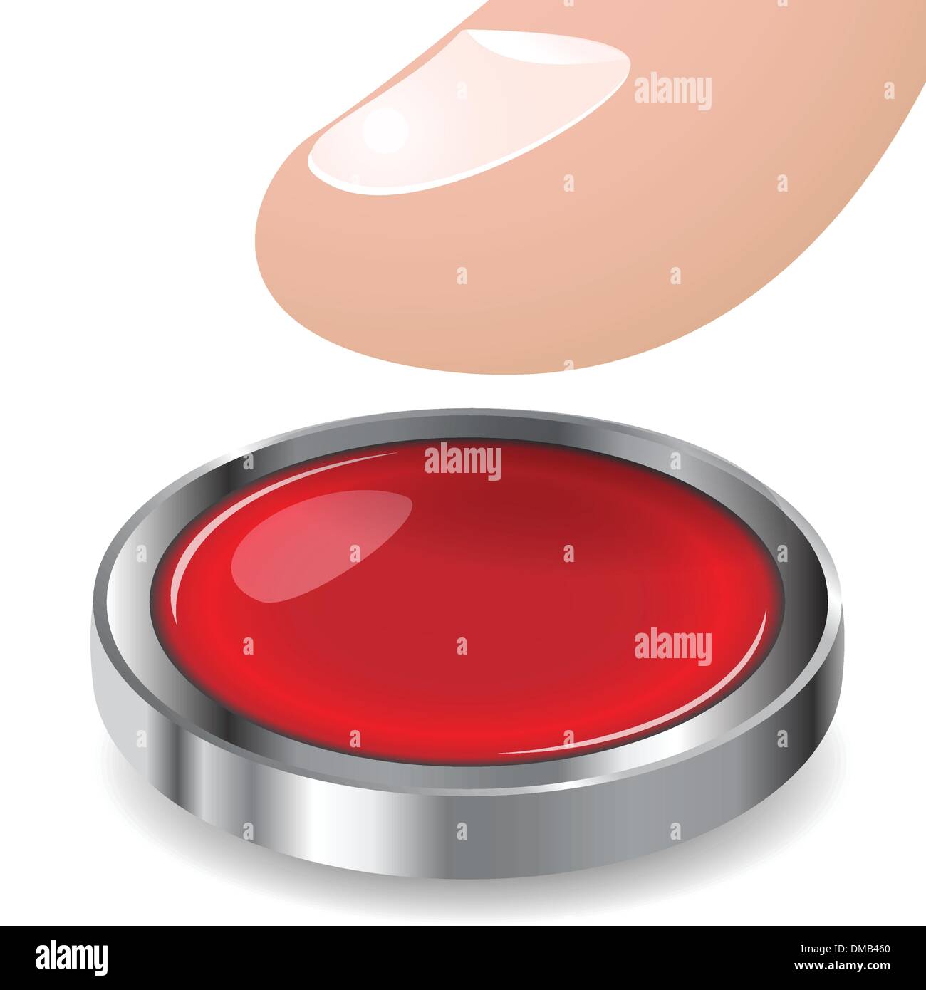 Finger on the button Stock Vector Images - Alamy