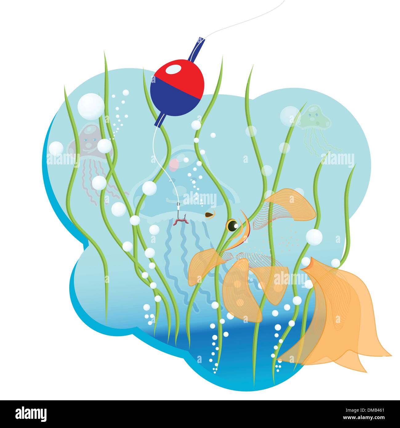 Red bait vector fish Cut Out Stock Images & Pictures - Alamy