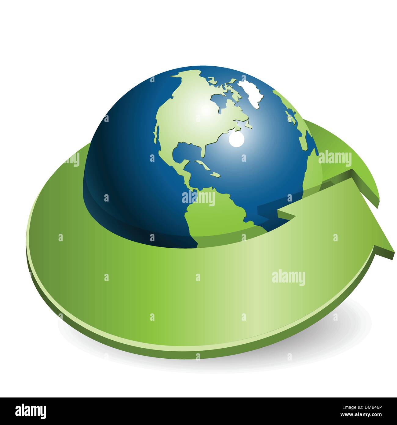 globe and arrows Stock Vector Image & Art - Alamy