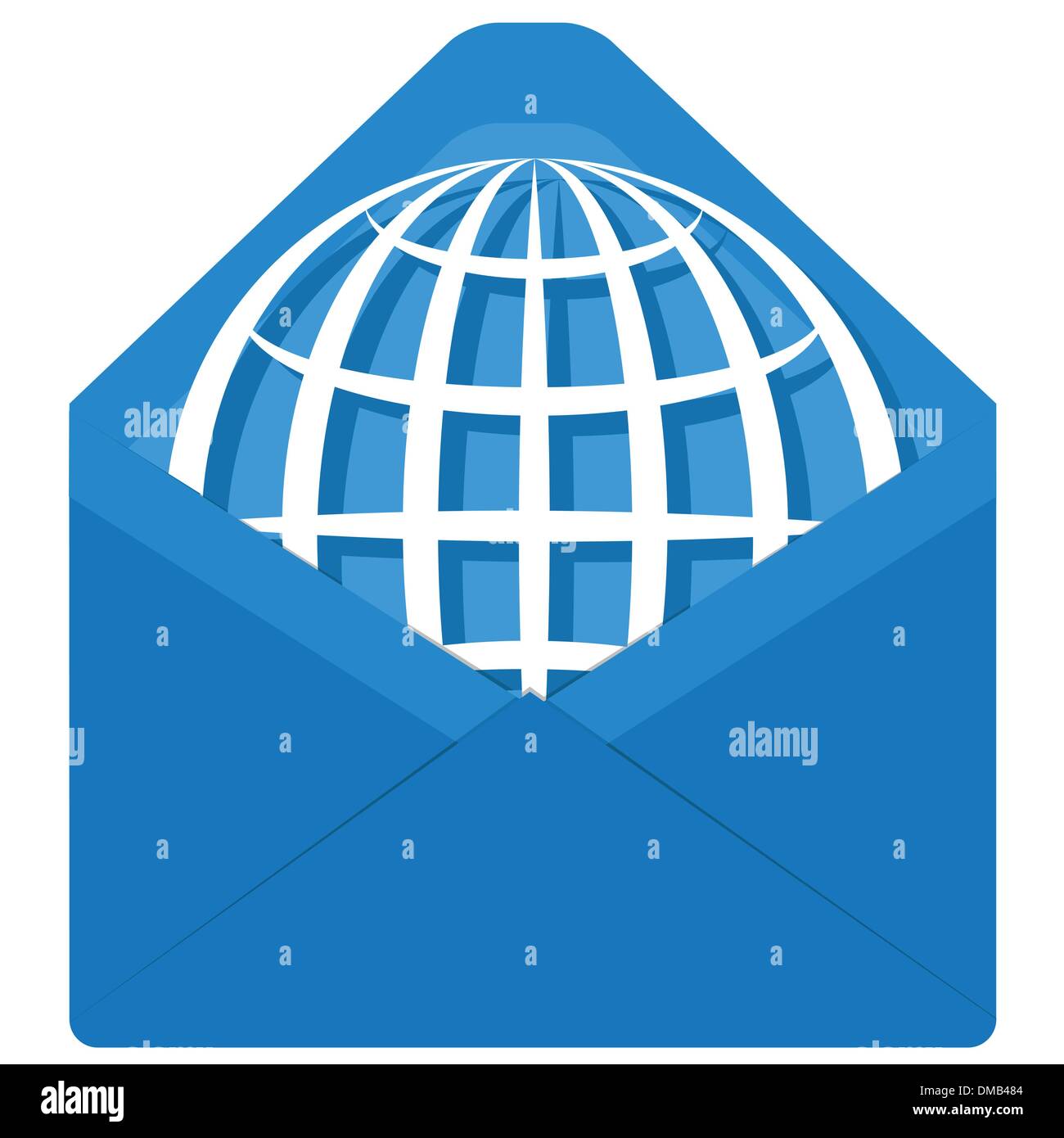globe in envelope Stock Vector Image & Art - Alamy