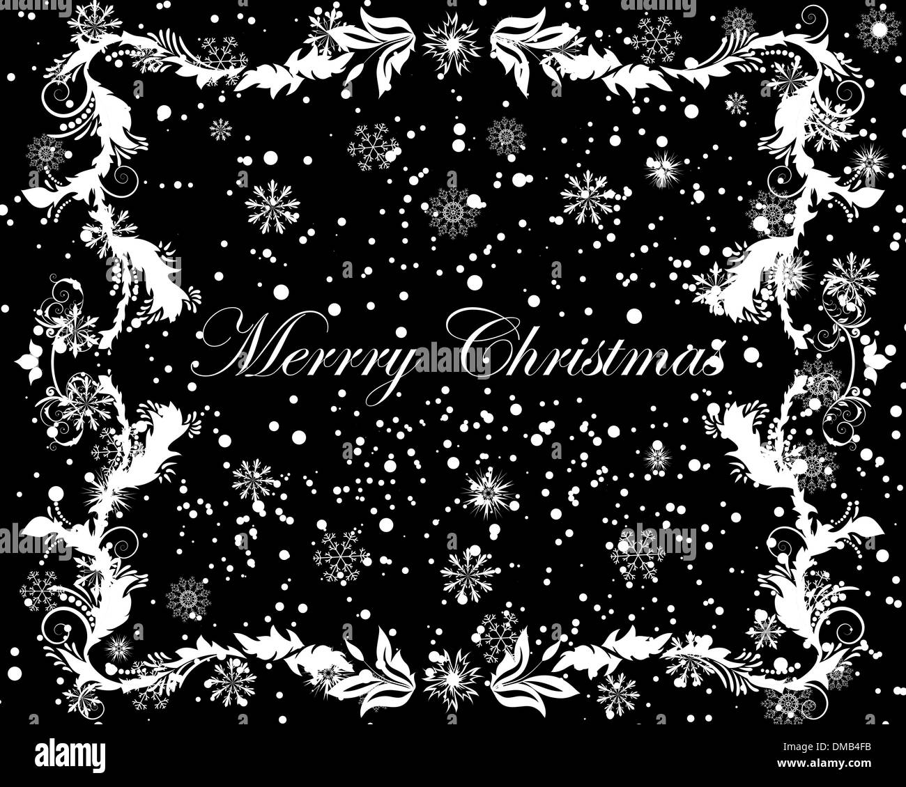 Victorian christmas frame border hi-res stock photography and images ...