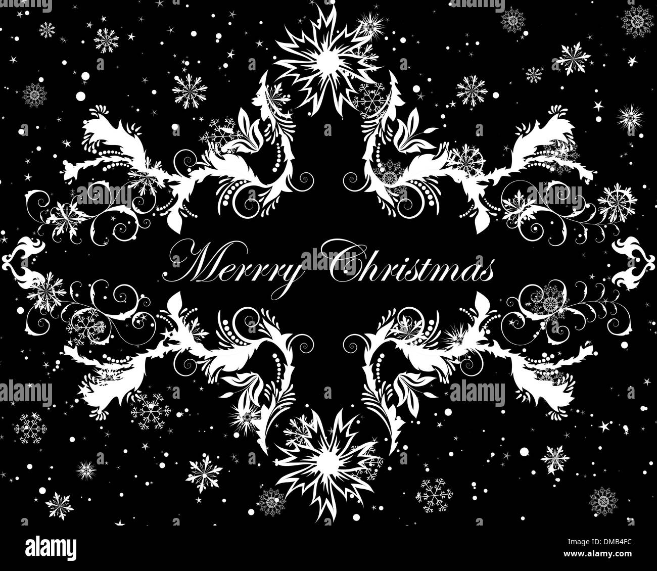 Victorian christmas frame border hi-res stock photography and images ...